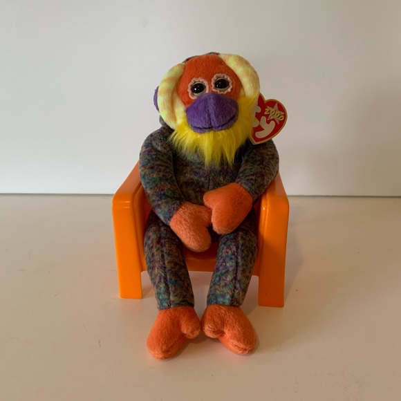 Ty | Toys | Ty Beanie Baby Orangutan Bananas Monkey | Poshmark